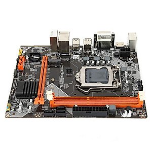 Desktop Computer Motherboard, DDR3 1066/1333/1600MHz LGA 1155 PC Main Board Support NVME+NGFF Dual Mode Hard Disk+SATA, 6‑Channel Sound Card