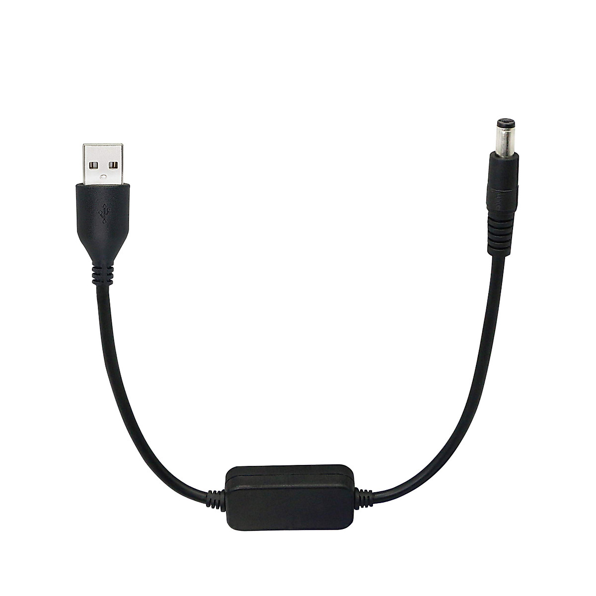 SinLoon 11.8" USB 5V to DC 12V Converter Step Up Voltage Converter Power Cable,for Camera, Desk lamp, Speakers, Blue Tooth Headset, and Other 5V Devices.(5.5 x 2.1mm)