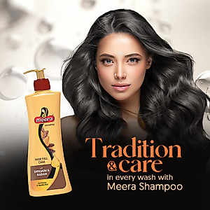 Meera Hairfall Care Shampoo with Shikakai and Badam (Acacia and Almond) 340 milliliter