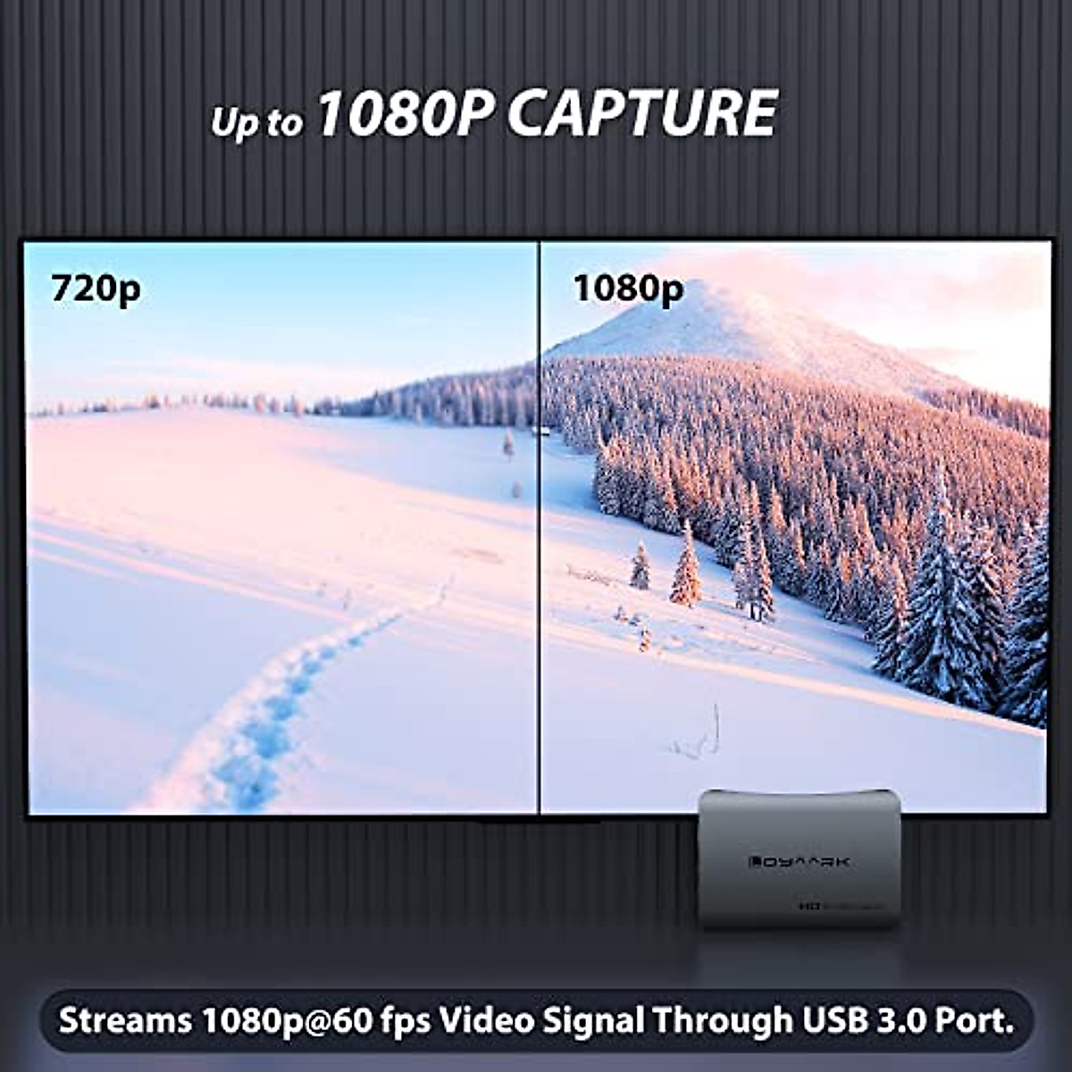 Loya Ark Audio Video Capture Cards 1080p 60fps, 4k HD Capture Card Nintendo Switcher, USB 3.0 Game Capture Card for Live Streaming Video Conferencing Teaching 3ds PS4 PS5 PC Xbox One Camera OBS