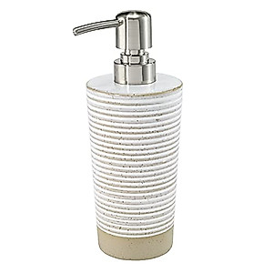 Avanti Linens - Soap Dispenser/Lotion Pump, Matte Textured Home Decor (Drift Collection)