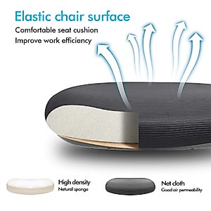 FelixKing Office Chair, Ergonomic Desk Chair with Adjustable Height, Swivel Computer Mesh Chair with Lumbar Support and Flip-up Arms, Backrest with Breathable Mesh (Black)