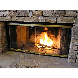 Heatilator Fireplace Doors - Black 42" Glass Doors - DM1042