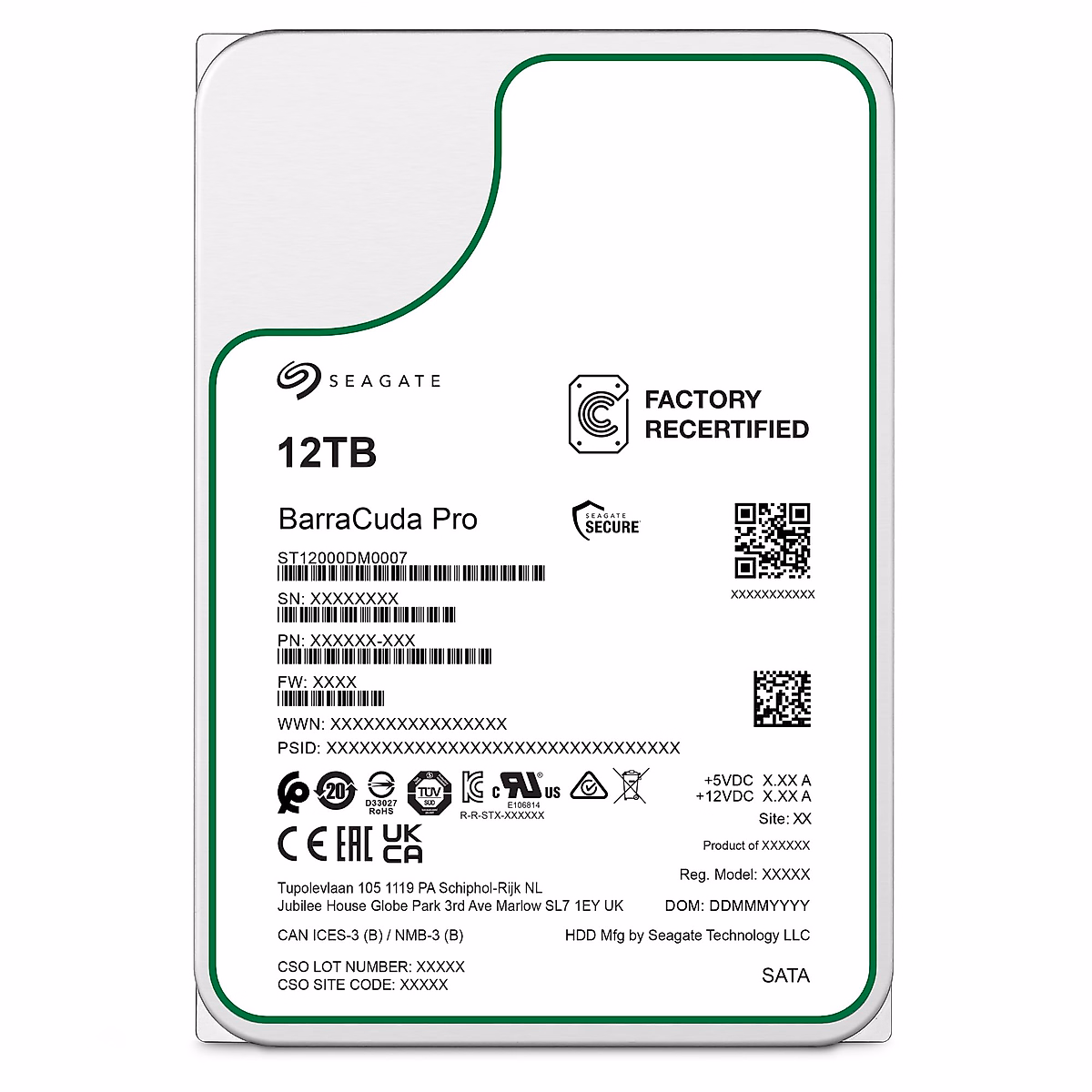 Seagate BarraCuda Pro 8TB 7200RPM Internal Hard Drive SATA 6GB/s 256MB Cache 3.5-Inch (ST8000DM0004) (Renewed)