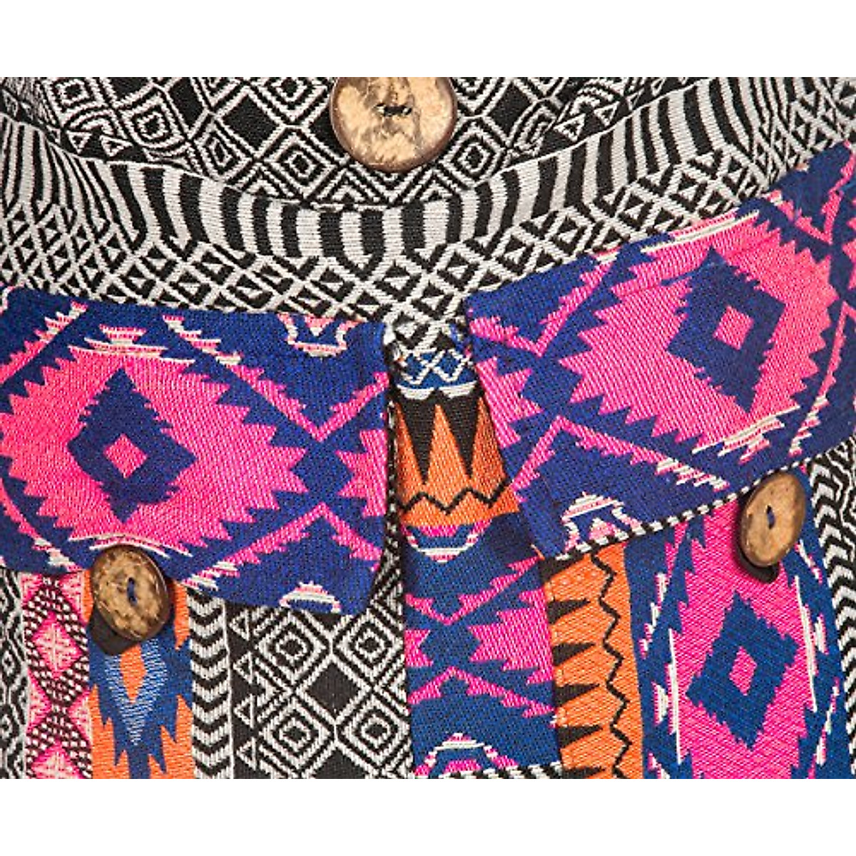 Tribe Azure Fair Trade Crossbody Handwoven Thick Cotton Shoulder Bag Shopping Market Purse Pink Casual Boho Roomy Spacious