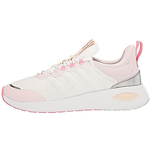 adidas Women's Puremotion Super Running Shoe, FTWR White/FTWR White/Almost Pink, 7.5