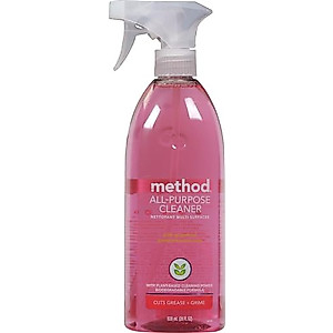 Method All-Purpose Cleaner, Pink Grapefruit, Plant-Based and Biodegradable Formula Perfect for Most Counters, Tiles, Stone, and More, 28 oz spray bottle