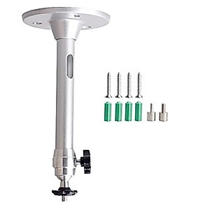 MvToe Mini Projector Mount Ceiling Wall Bracket Holder Compatible with DBPOWER, TMY, DRJ, CiBest, QKK, PVO, VANKYO, FANGOR, Anker and Most Other Mini Projector(175mm, Silver)