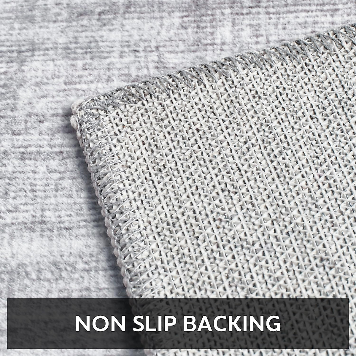 5x7 Area Rugs for Living Room, Machine Washable Non Slip Area Rug Modern Abstract Indoor Rug Carpet Ultra Soft Rugs for Bedroom Dining Room Playroom Bedside Office, Grey