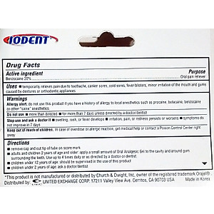 IODENT ORAL ANALGESIC GEL 0.42 OZ