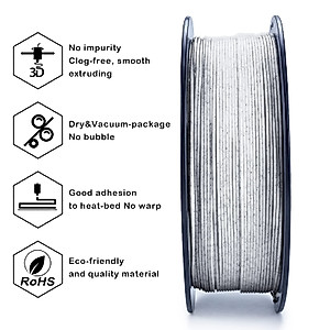 ZIRO PLA Marble Filament 1.75mm,3D Printer Filament PLA 1.75mm Marble Color 1KG(2.2lbs),Marble