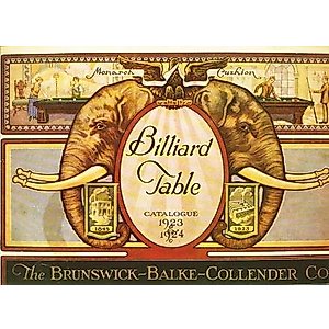 THE BRUNSWICK-BALKE-COLLENDER BILLIARD TABLE CATALOGUE, 1923 & 1924