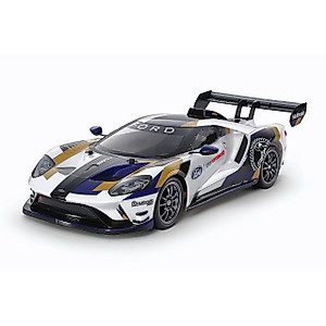 TAMIYA 58689 1:10 Ford GT Mk.II 2020 (TT-02), Remote Controlled Car, RC Vehicle, Making, Assembly Kit Model, Unisex Adult,Multicoloured