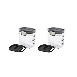 Progressive International PKS-401 1.5 Cup Mini Prokeeper + Airtight Silicone Seal Storage Container Great For Spices & Baking Acessories Set of 2 (PKS-401 (2-pack))