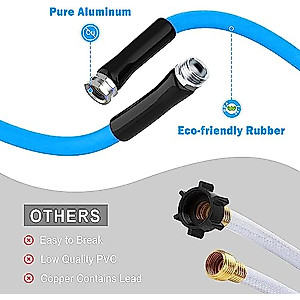 15FT RV Water Hose, Camper Fresh Water Garden Hose for RV, Camper