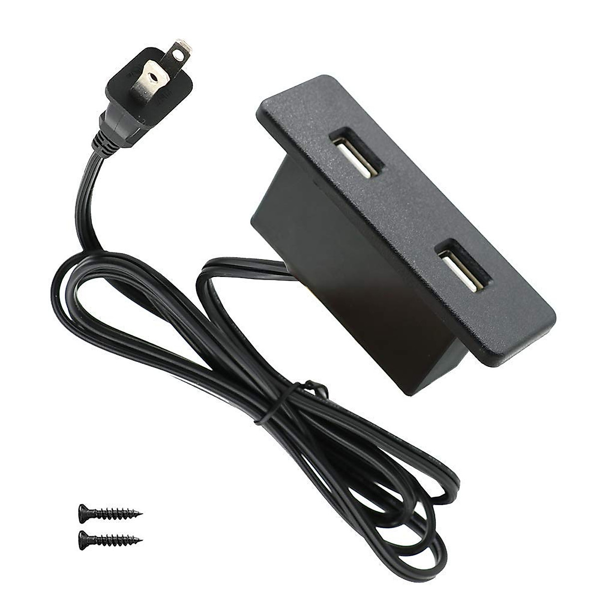 Powered USB Hub Socket Recessed USB Power Outlet Power Gromment 2 USB 2.1A Mounted into Bed Desk Table