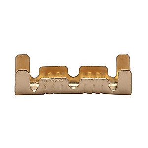 100 pcs Brass Connectors Kit, Male and Female Spade Quick Splice Quick Electric Wiring Butt Connector for for Car Audio Speaker AWG 22-14 Gauge