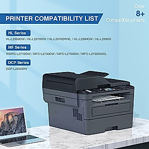 TOKYOINK TN760 Toner Cartridge Compatible Replacement for Brother TN760 TN-760 TN730 TN-730 for MFC-L2710DW MFC-L2750DW HL-L2370DW HL-L2395DW DCP-L2550DW HL-L2350DW Printer Toner Cartridges(4 Pack)