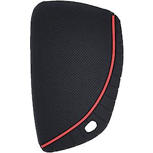 EXUNTECH 2pcs 5 Buttons Silicone Smart Key Fob Cover Remote Control Keychain Protective Cover Compatible with Chevrolet Corvette 2021 Suburban Tahoe 2020 Chevy Corvette Soft Rubber Cover, Black