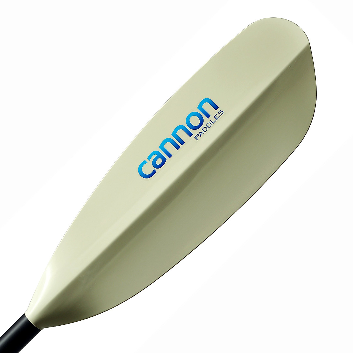 Cannon Paddles Nokomis Hybrid Touring Kayak Paddle with Ivory Fiberglass Reinforced Polymer Blades (2-Piece), Black/Ivory, 230cm