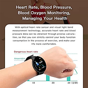 GBSELL Smart Watch, Health and Fitness Smartwatch with Heart Rate, Music, Alexa Built-in, Sleep and Swimming Waterproof, Tracking, Black/Carbon, Caller Id Bracelet (s and L Bands Included) (Black)