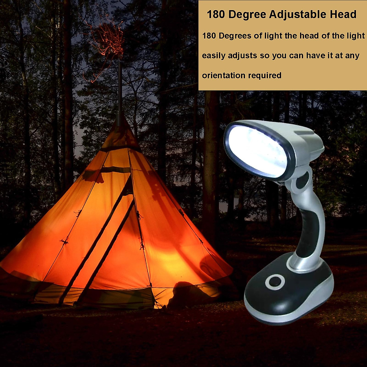 Ragyzity Led Desk Lamp, 12 Bulb LED Portable Desk Lamp Powered Battery Table Light, Computer Bedside Table Camping Light, Bright Battery Operated Desk Lamp Work Reading Light (2PCS)