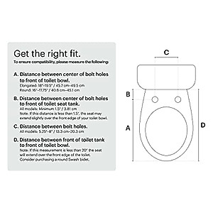 Brondell Swash Electronic Bidet Toilet Seat LE89, Fits Elongated Toilets, White – Side Arm Control, Warm Air Dryer, Strong Wash Mode, Stainless-Steel Nozzle, Nightlight and Easy Installation