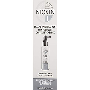 Nioxin System 1 Scalp & Hair Treatment, Natural Hair with Light Thinning, 6.8 Fl Oz (Pack of 1)