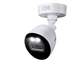 Lorex C884DA Indoor/Outdoor 4K Ultra HD Smart Deterrence CVI Wired Bullet Security Camera, Color Night Vision, Dual Warning LED Lights, Siren, Camera Only (M. ) (Renewed)