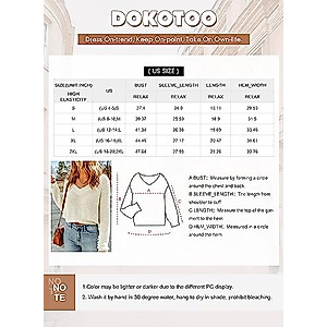 Dokotoo Solid V Neck Cropped Sweaters for Women Fall Casual Long Sleeve Knitted Pullover Jumper Tops Red Medium