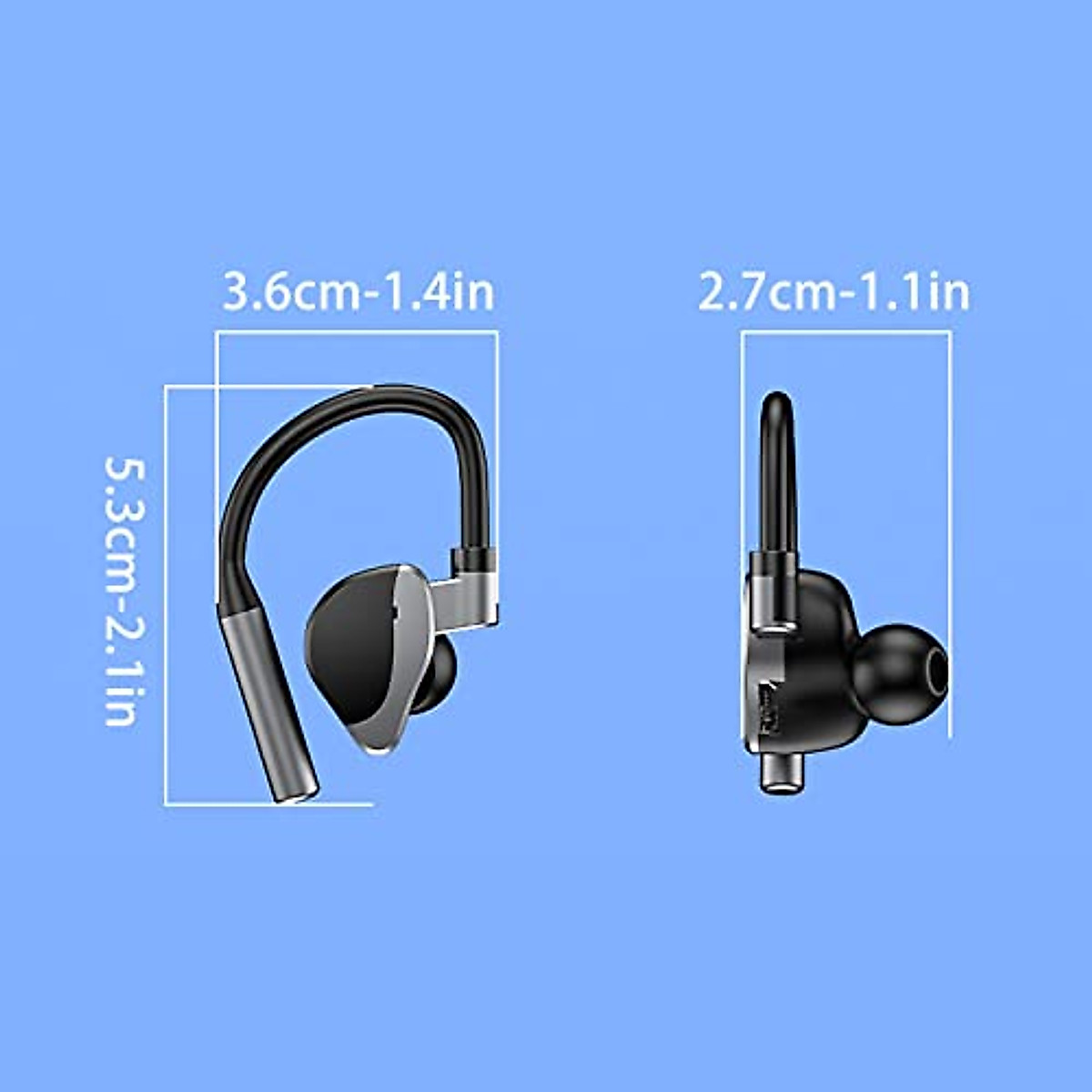 LILAJO Single Touch-Control Wireless Bluetooth TWS-Headphones - Headset 5.2 Wireless Car Driving in Ear Earbuds - 14 Days Standby Time Ipx5 Waterproof
