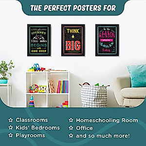 L&O Goods Motivational Posters | Set Of 10 Inspirational Wall Decor | 8.5x11 inches | Home Decor