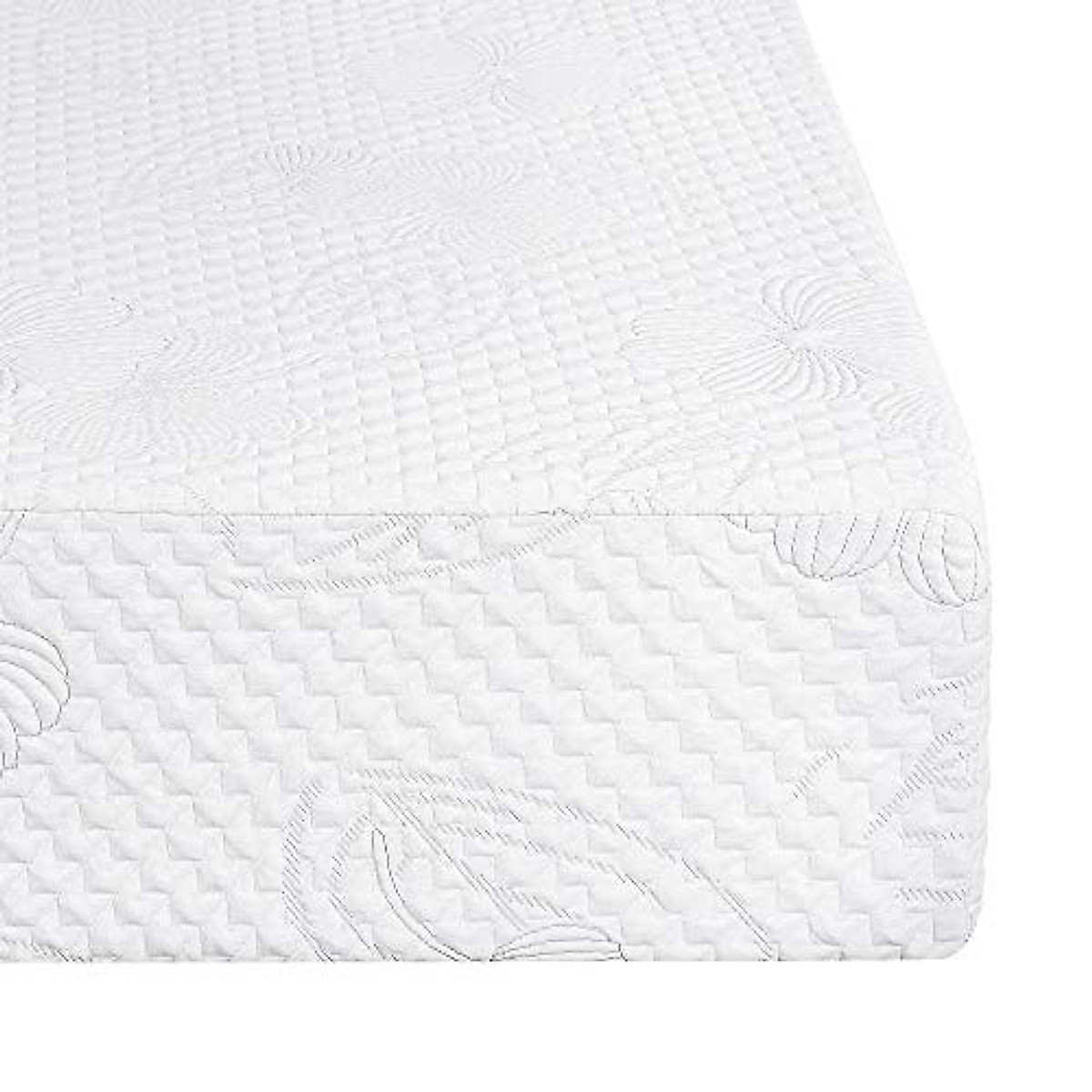 Olee Sleep 8 in Solar Memory Foam Mattress Queen 08FM01Q White