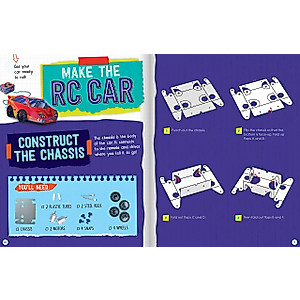 KLUTZ Wired Remote Race Car: Maker Lab STEM Kit, 9.8" x 2.5" x 11.8"