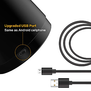 tenwin Rechargeable Electric Pencil Sharpener with Durable Helical Blade to Fast Sharpen, Heavy Duty Pencil Sharpener for No.2 & Colored 6-8mm Pencils for School Office Home (Black)