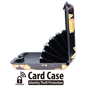 TieNew Credit Card Holder Small Credit Card Wallet Slim RFID Metal Card Holder Wallet Business Card Case ID Case for Women Men