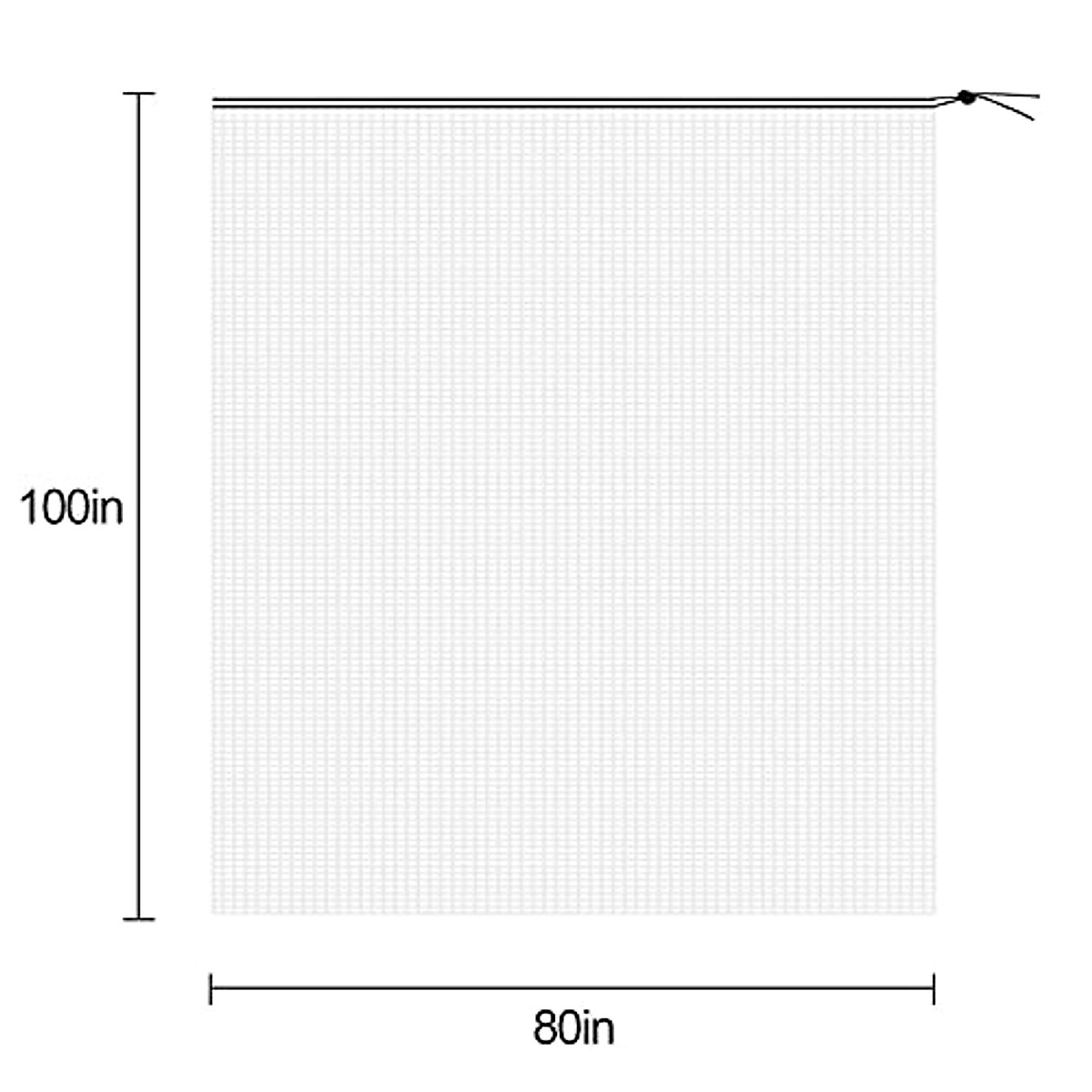 PURPLE STAR 1N 6.5 x 8.2 Feet Insect Bird Barrier Netting Mesh with Drawstring -Garden Bug Netting Plant Cover for Protect Plant Fruit Flower from Insect Bird