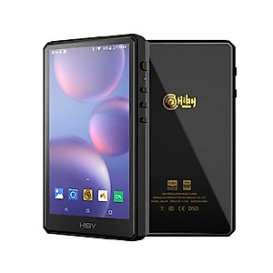 HiBy R5 Gen 2 Hi Res Audio Player Android Mp3 Mp4 Player with Class A Headphone Amplifier High Impedance Low Heat Generation Black