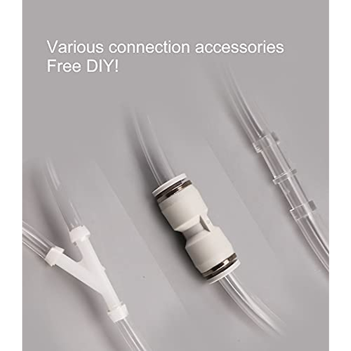 Clscea Aquarium Premium CO2 Proof Tubing PU Rigid Tube Clear 4/6mm 5m (16ft)