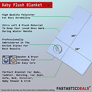 Nursery Bedding Baby Blankets for Boys & Girls Woods Bigfoot A Polyester Soft Plush Receiving Swaddle Blue Design Only