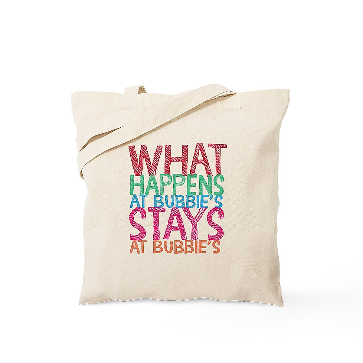 CafePress What Happens At Bubbie's Tote Bag Canvas Tote Shopping Bag