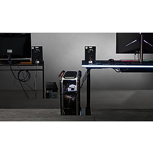 Cooler Master GD160 PC Gamimg Desk, Onesize, Black, Purple