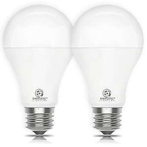 Energetic 2 Pack 150 Watt Equivalent LED Bulb, Super Bright Light Bulbs 2600LM, Daylight 5000K, A21 LED Bulb, Non-Dimmable, E26 Standard Base, LED Bulb for Living Room Bedroom, UL Listed, Damp Rated