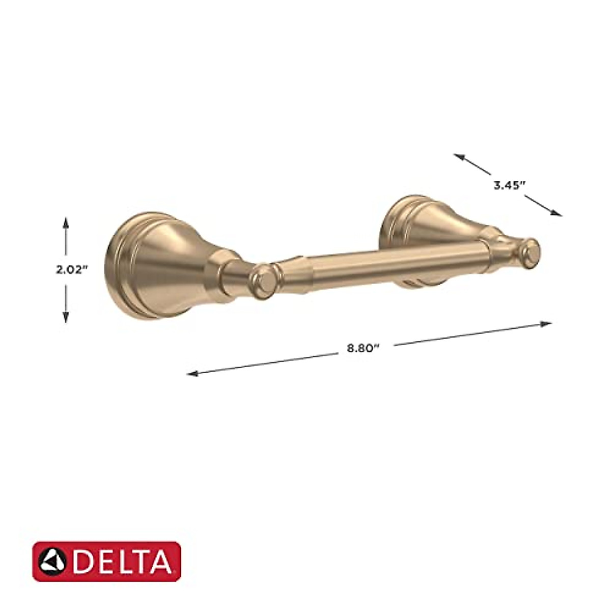 Delta MYN50-CZ Mylan Toilet Paper Holder, Champagne Bronze