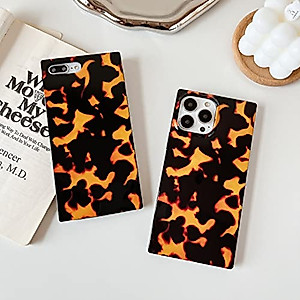 Cocomii Square iPhone 13 Case - Slim, Glossy, Black & Amber, Classic Tortoiseshell, Anti-Scratch, Shockproof - Compatible with iPhone 13 (Tortoise)