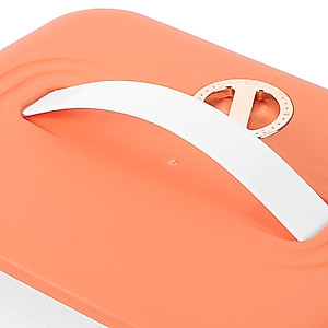 3 Layer Refrigerator Dumpling Box, Stackable Dumpling Food Containers, Dumpling Box Bins Holder with Lids for Refrigerator ( Orange )