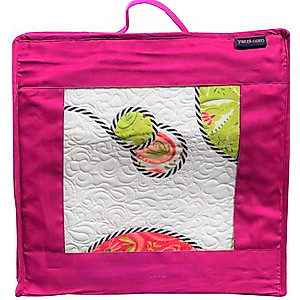 Yazzii Quilt Block Showcase Bag - Portable Storage Bag Organizer - Multipurpose Storage Organizer for Sewing Projects, Fabric Pieces, Quilt Blocks, Appliques, Stitcheries & More.-Fuchsia