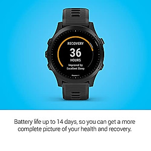 Garmin 010-02063-00 Forerunner 945, Premium GPS Running/Triathlon Smartwatch with Music, Black