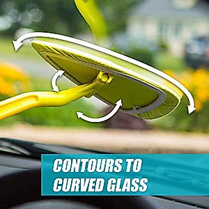 Invisible Glass 99031 Reach and Clean Tool Combo Kit with Windshield Wand Cleaning Tool for Those Hard-to-Reach Places and Invisible Glass Premium Glass and Window Cleaner for Auto and Home , Yellow