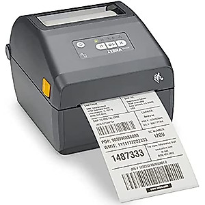 ZEBRA ZD421 Direct Thermal Only Desktop Barcode Label Printer - Bluetooth, USB and USB Host, Modular Connectivity Slot - 4" Print Width, 203 DPI, 6 IPS, Monochrome - ZD4A042-D01M00EZ - JTTANDS